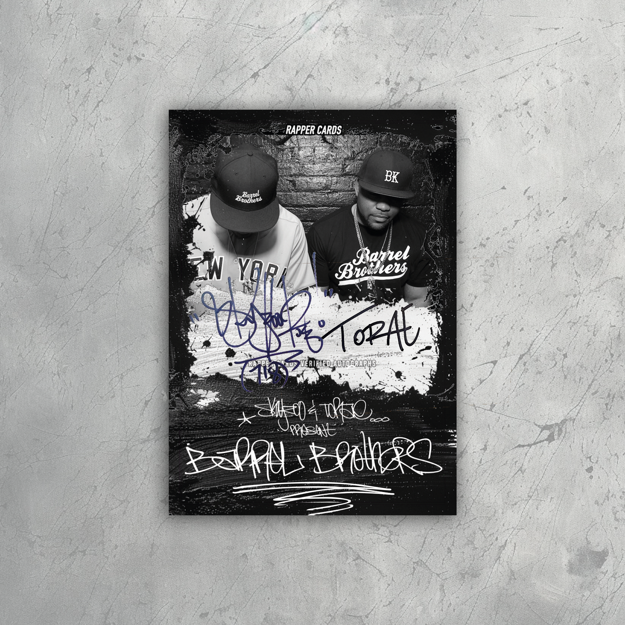 Barrel Brothers (Skyzoo & Torae) Autographed Rapper Card (Signed Tradi ...